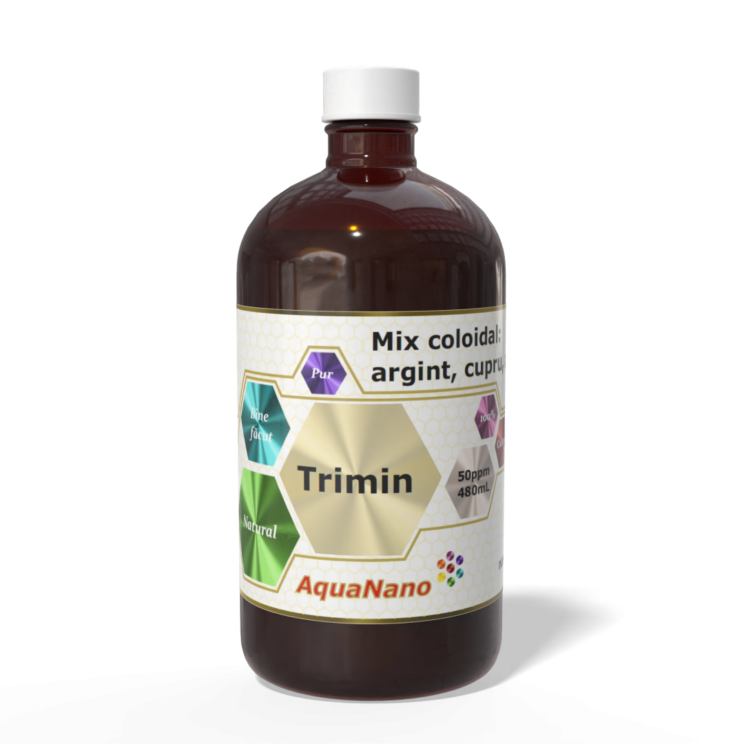AquaNano-TriMin, mix de argint, aur și cupru nano, 50ppm | AquaNano